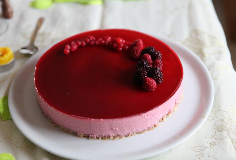 Bavarois aux framboises
